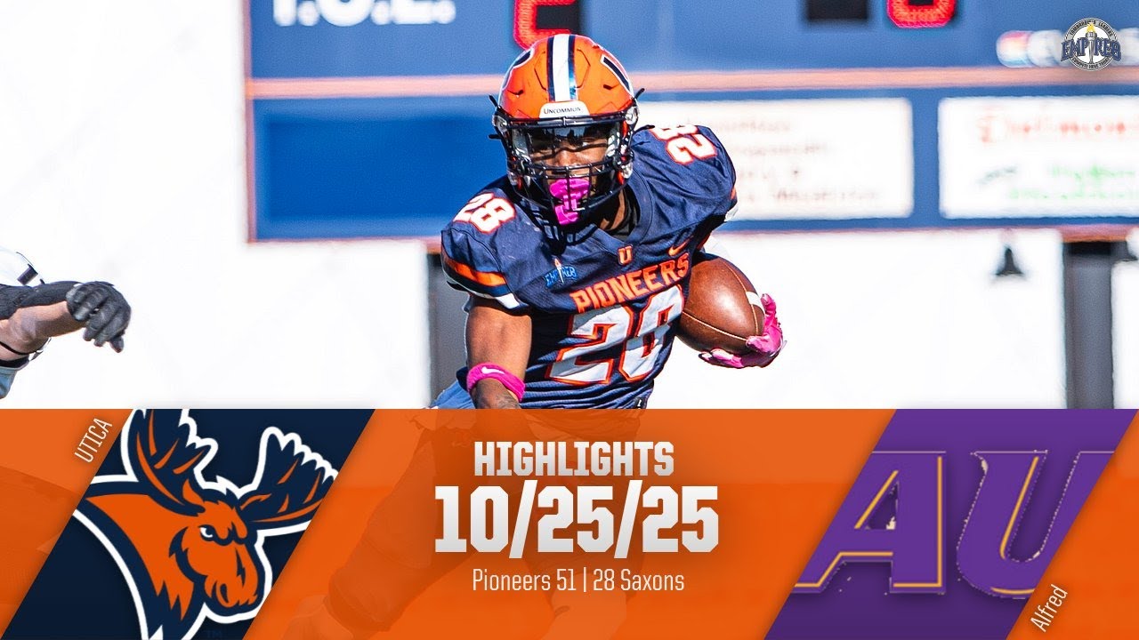 Utica at Alfred University | Football Highlights - 10/25/25 - YouTube