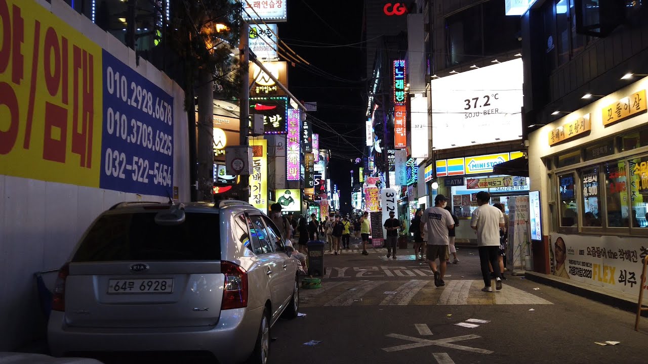 [4k walk korea] around Line 1 Bucheon station, Bucheon-si , 부천역 근처 ...