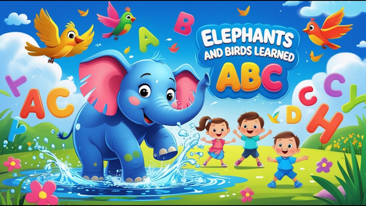 Elephants and Birds ABC - Fun Alphabet Song for Kids | Learn Letters A ...