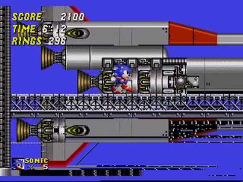 Sonic 2 Ring Attack : Wing Fortress (Sonic) 296 Rings - YouTube