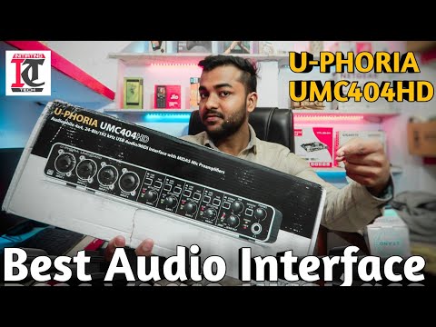 Behringer UMC404HD U-Phoria MIDI Interface with MIDAS Mic Preamplifiers UNBOXING & OVERVIEW in Hindi