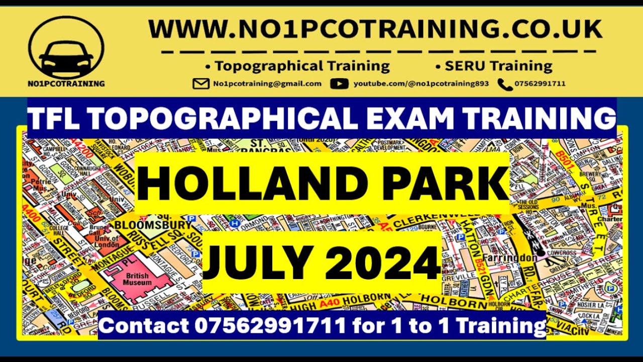HOLLAND PARK TFL TOPOGRAPHICAL SKILLS ASSESSMENT/ JULY 2024! TFL ...