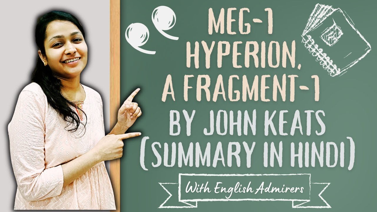 Hyperion: A Fragment, I by John Keats explained in Hindi - YouTube