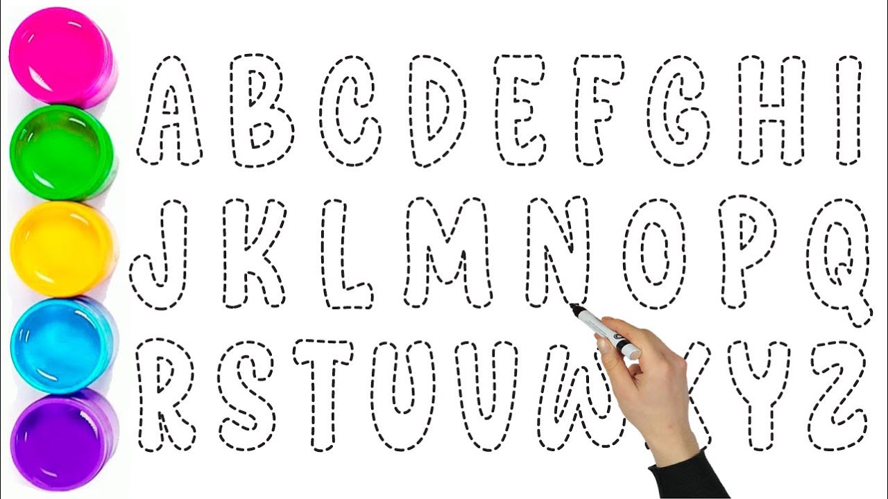 Learn to Write Your ABCs! Tracing & Coloring - YouTube