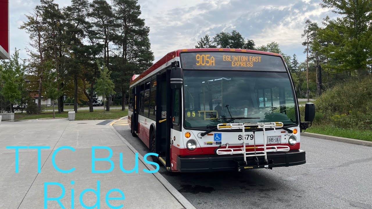 Toronto TTC 905A Eglinton East Express Bus Ride 9/19/2022 - YouTube