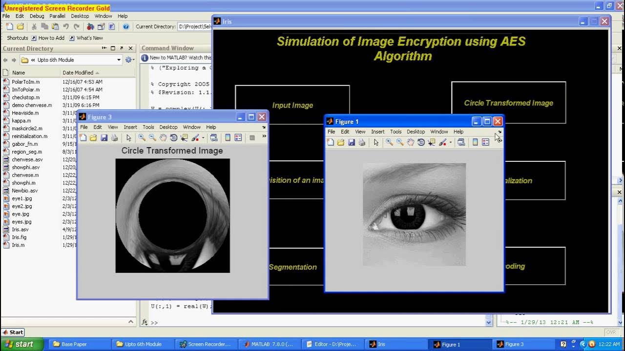IEEE MATLAB IMAGE ENCRYPTION USING AES ALGORITHM - YouTube
