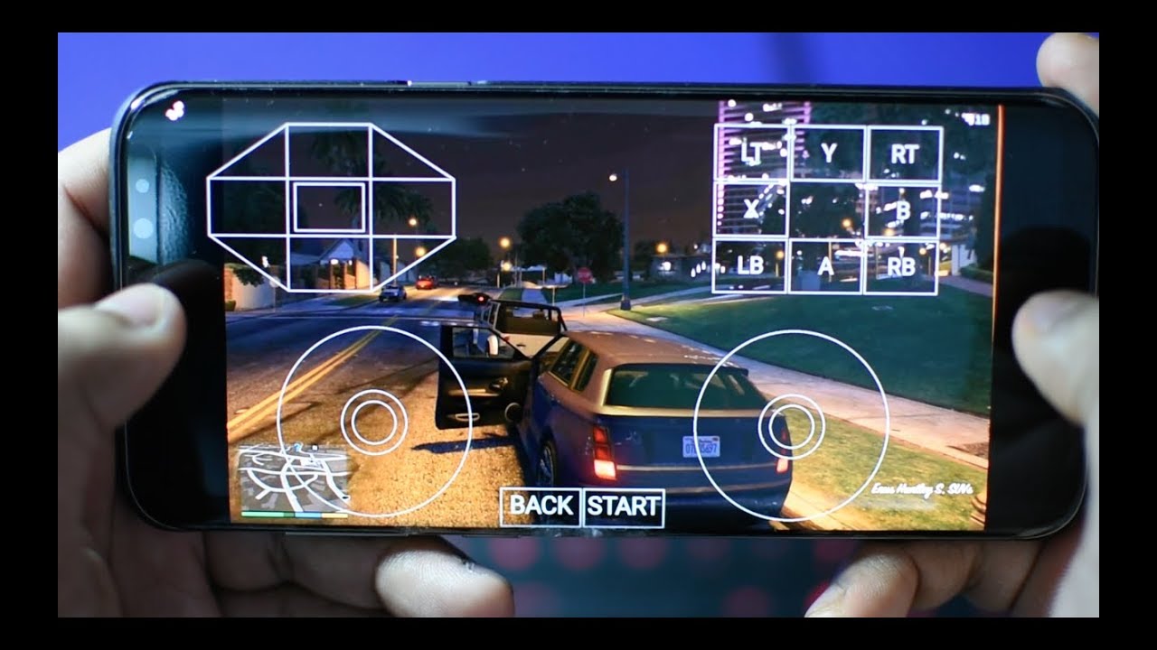 GTA 5 on Samsung Galaxy S8+ GameStream Gameplay! - YouTube