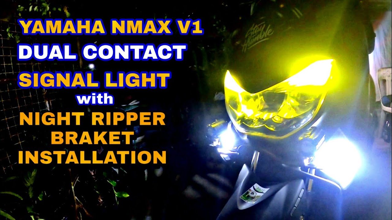 YAMAHA NMAX 155 | HOW TO INSTALL DUAL CONTACT SIGNAL LIGHT | WITH ...