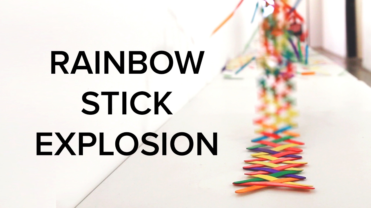 Rainbow Stick Explosion - YouTube