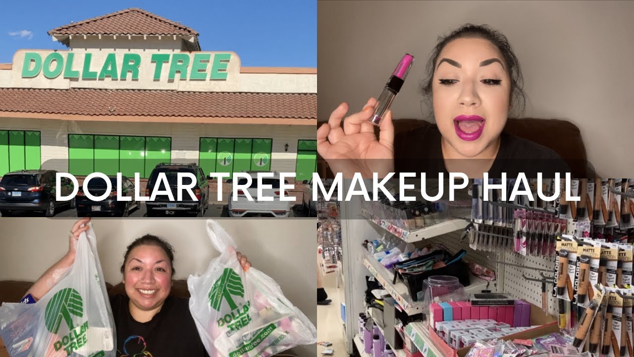 Trying Dollar Tree makeup | Affordable makeup haul - YouTube