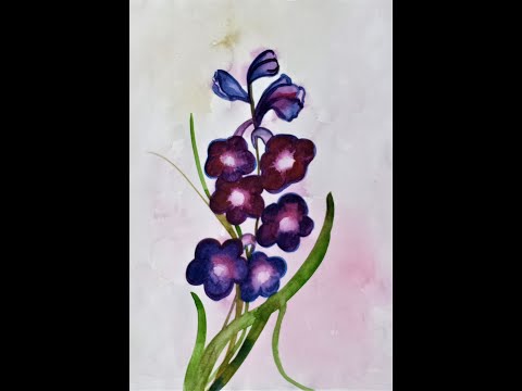 Easy Flower Painting | Watercolor Flower Painting || Easy Watercolor Painting #watercolorpainting