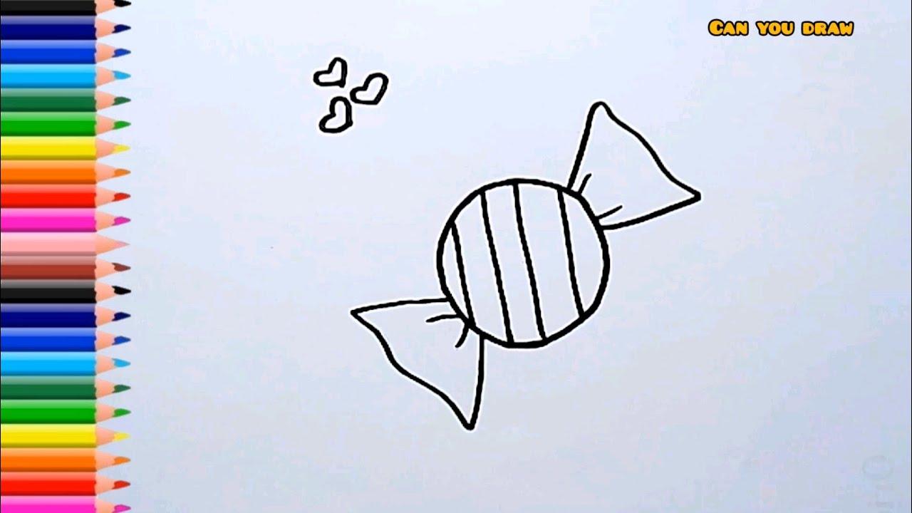 some easy drawings | how to make drawing tutorial | Chocolate Candy ...
