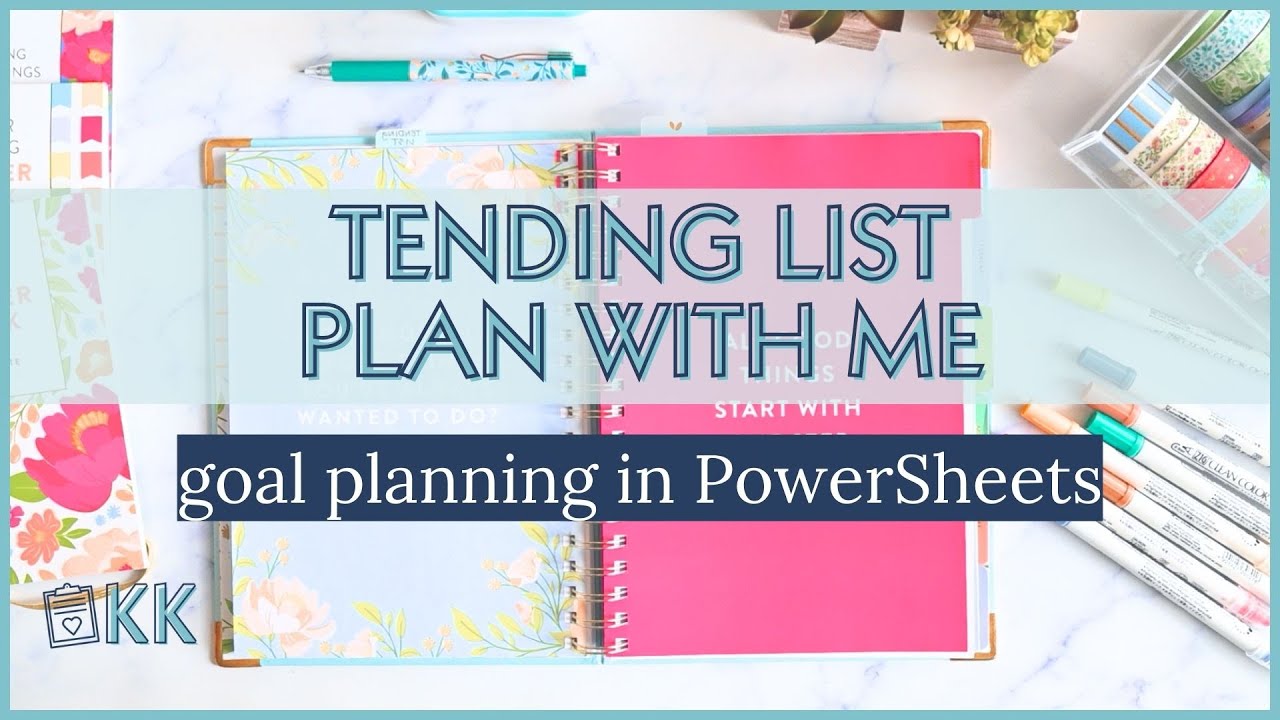 Tending List Plan with Me in my Cultivate What Matters PowerSheets ...