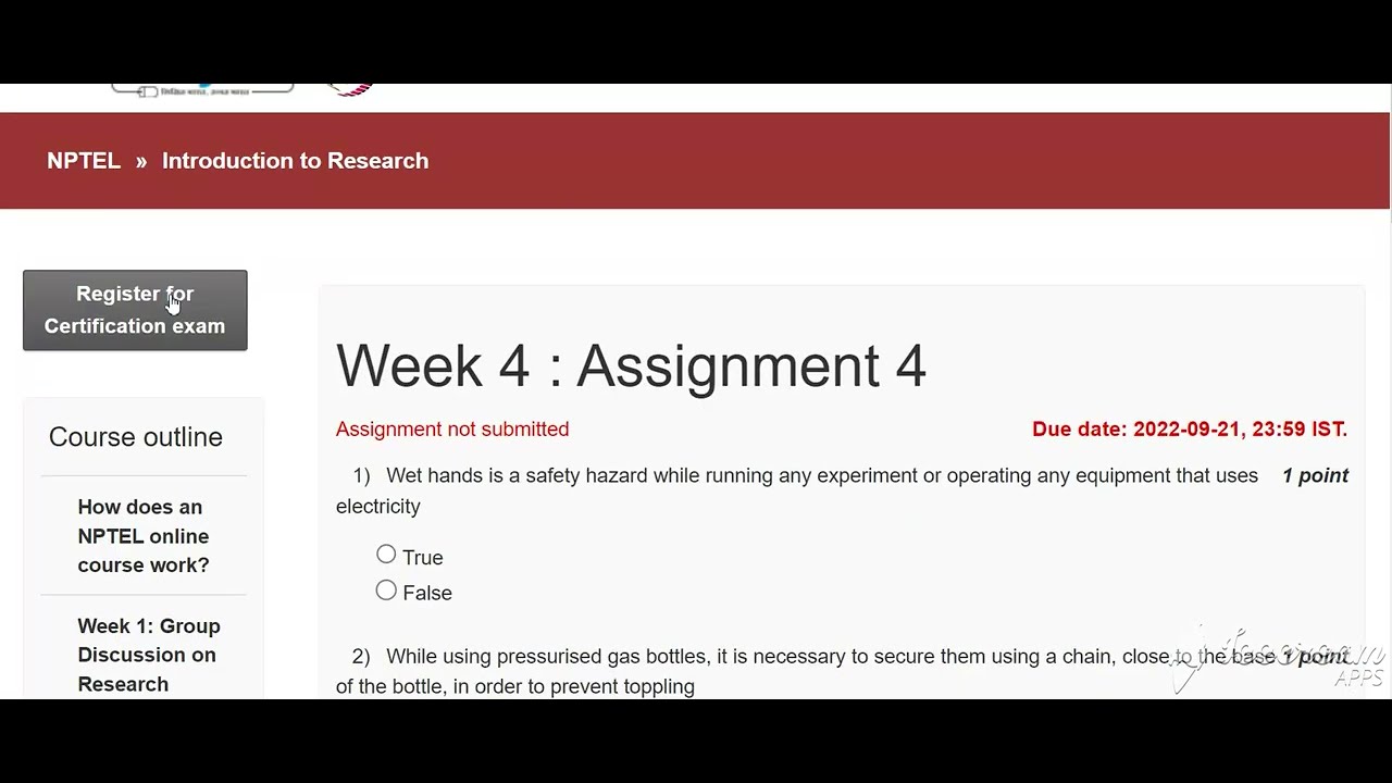 💥WEEK4💥 🔥INTRODUCTION TO RESEARCH ASSIGNMENT ANSWER🔥 - YouTube