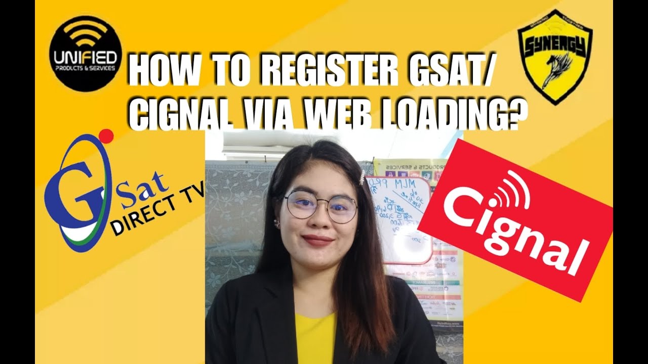 How to Load & Register Cignal/Gpinoy/GSAT via Web Loading - YouTube