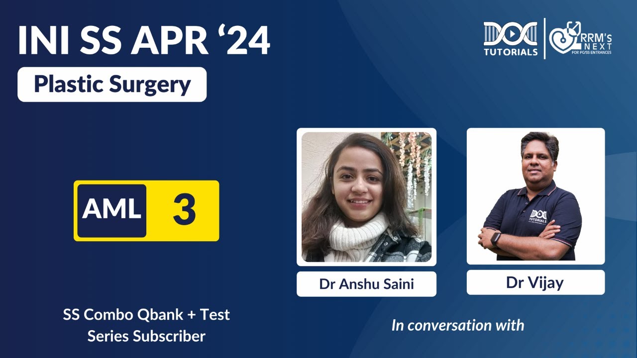 Dr Anshu INI SS MCh Plastic Surgery Exam 2024 Rank 3 Success Story with ...