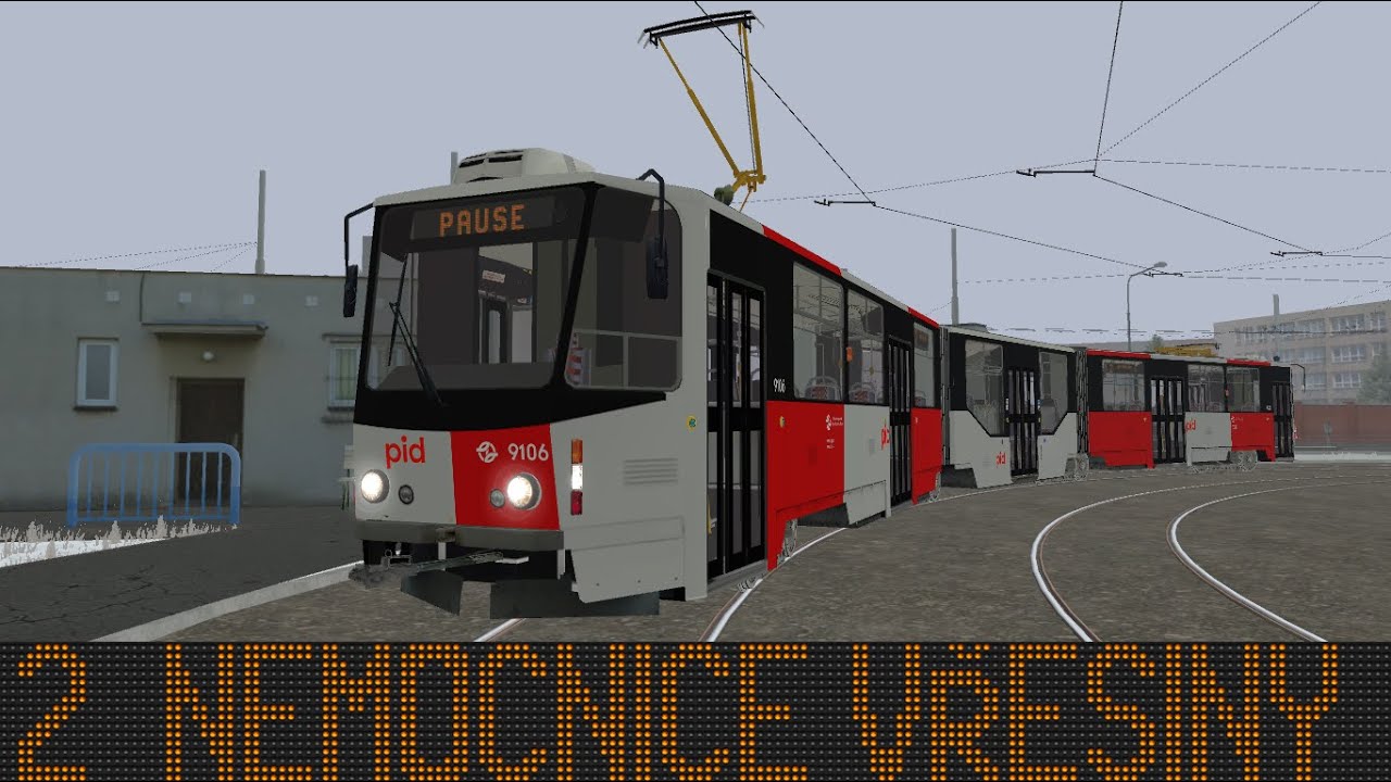 Simt MHD | 2 | ČKD KT8D5 - 9106 - YouTube