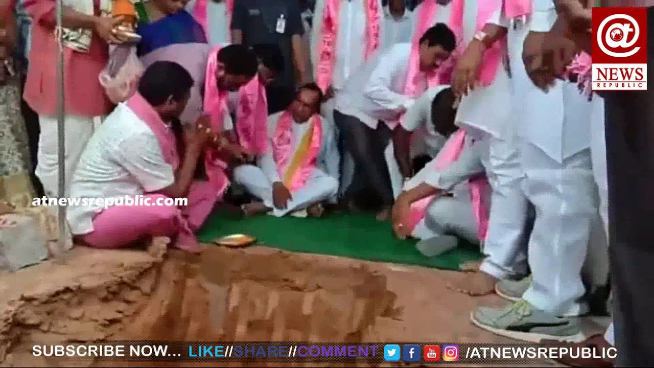 Malla Reddy Attended Bhoomi Pooja Ceremony For New TRS Party Office In ...