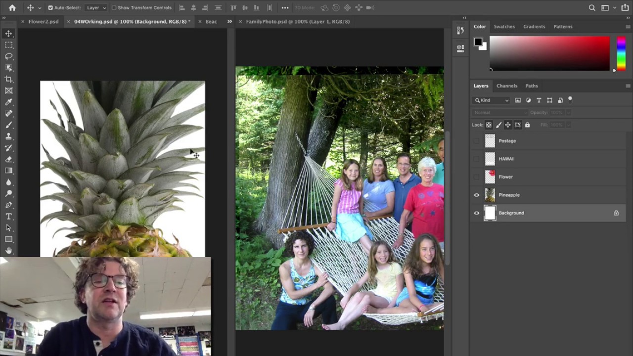 Intro to Photoshop, Lesson 4, part 1 Using the Layers panel - YouTube