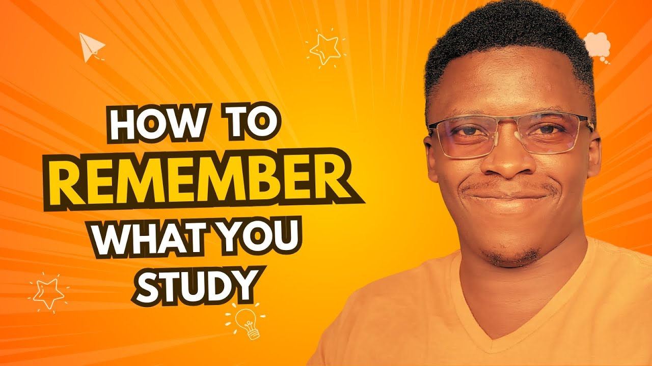 How to Actually Remember What You Study - YouTube
