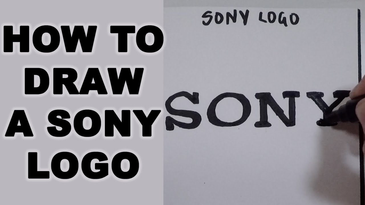 How to Draw a Sony Logo - YouTube