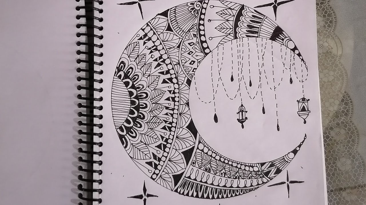Mandala art #1- Pattern-pen and ink drawing - YouTube