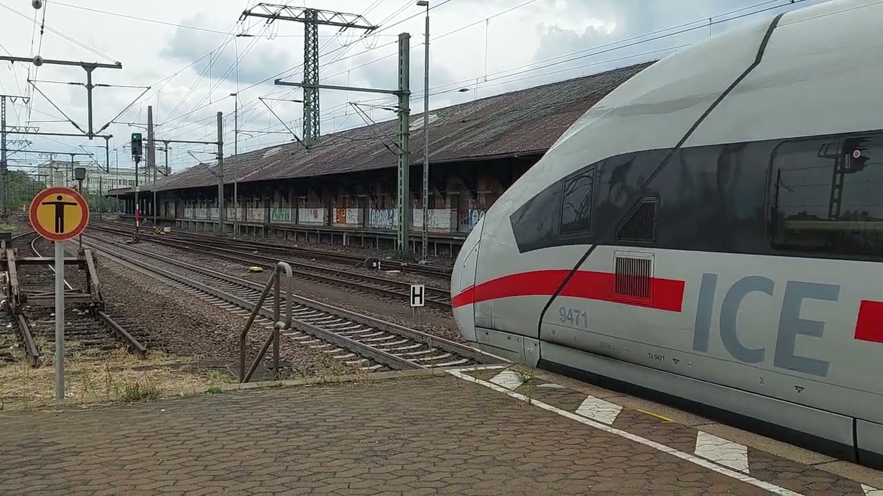 Abfahrt ICE 599 nach München HBF am Bahnhof Fulda - YouTube