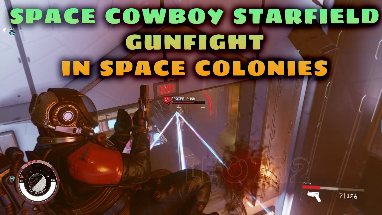 Space Cowboy Starfield Gunfight In Space Colonies ZERO GRAVITY - YouTube
