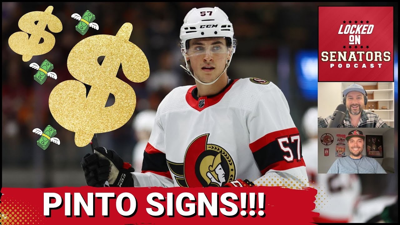 Ottawa Senators RFA Shane Pinto Signs Contract Extension! + Mathieu ...