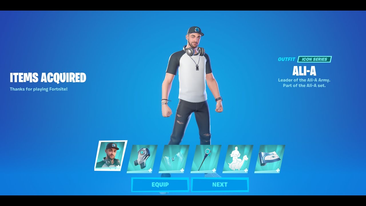Buying the Ali A Icon Skin (Fortnite Itemshop) - YouTube