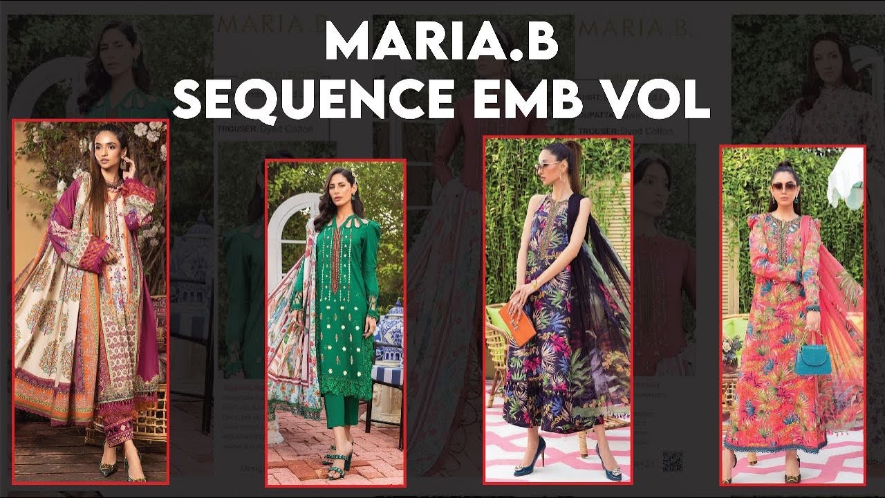 MARIA.B SEQUENCE EMB VOL I WHOLESALE I RETAIL I FSD CLOTHING I ONLINE ...