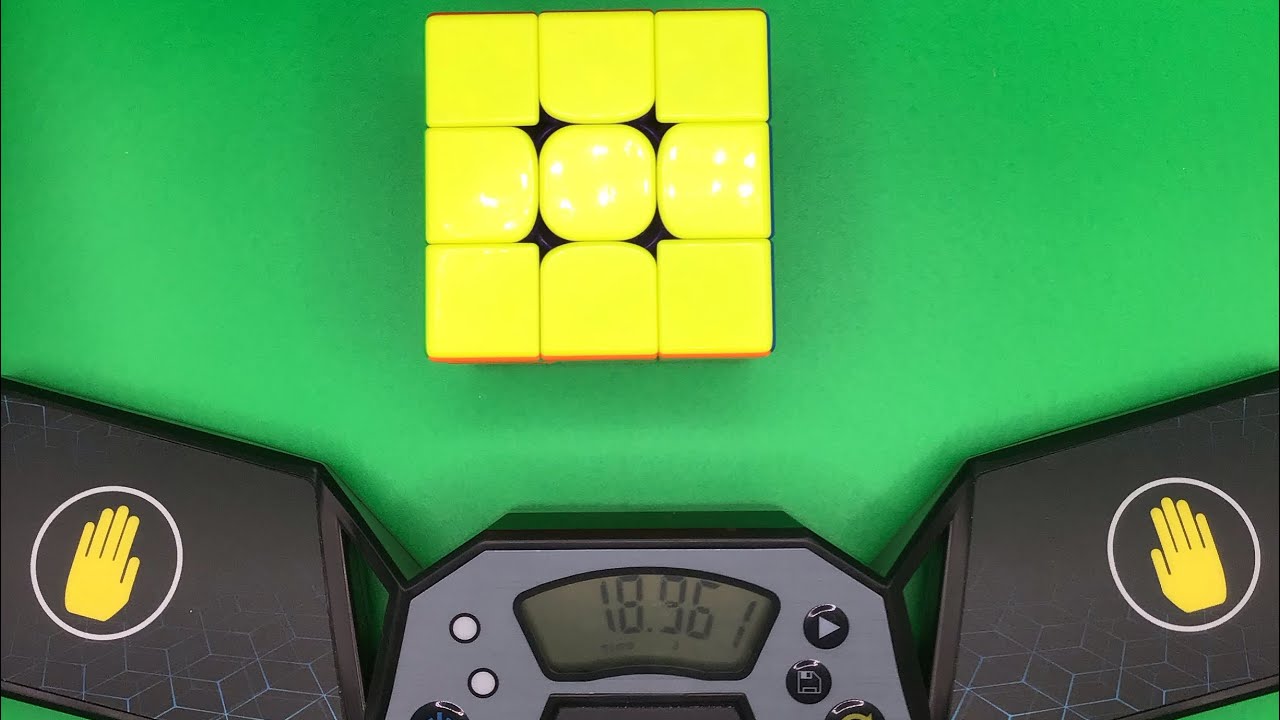 I got a 18.96 single on the Rubik’s cube (cs timer scramble) # ...