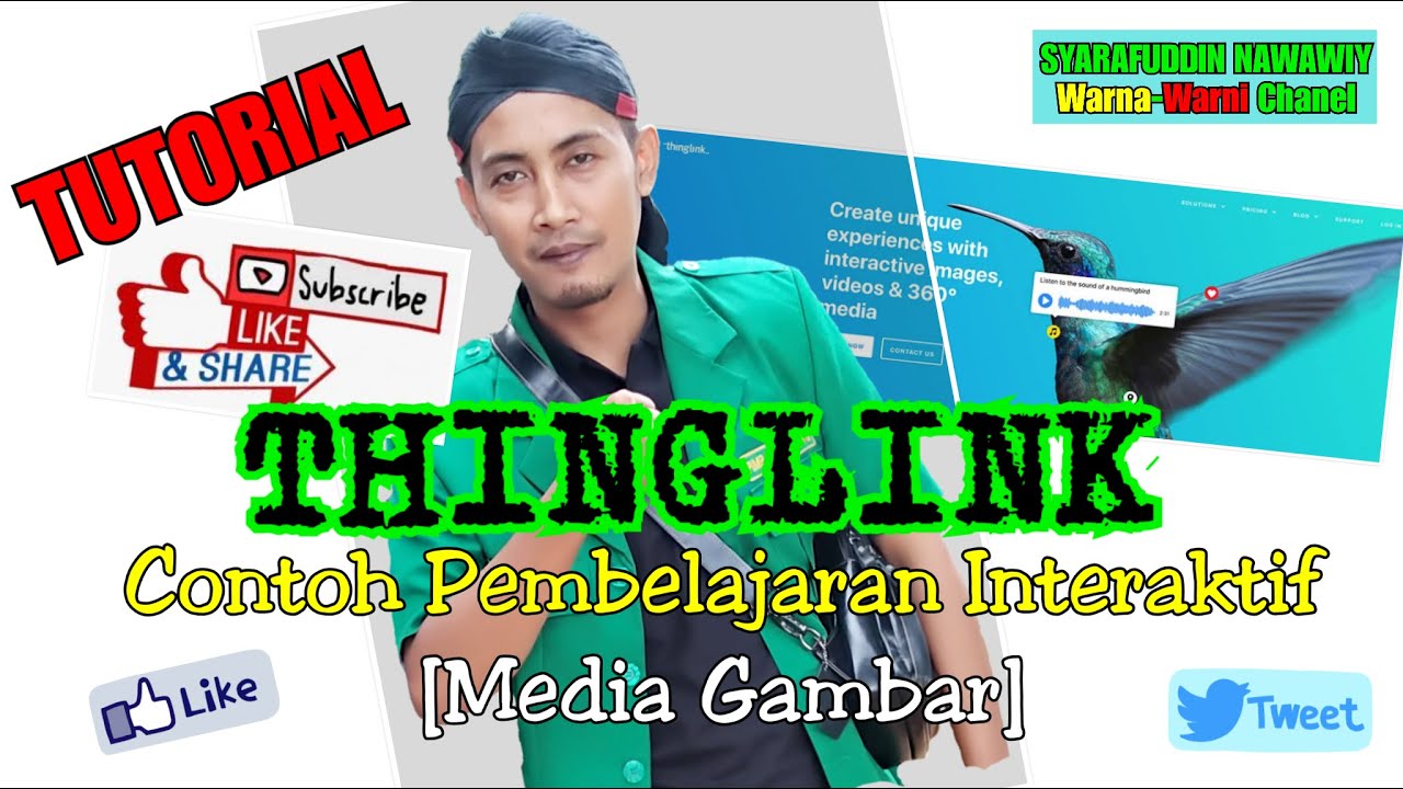 Tutorial Thinglink - Contoh Pembelajaran Interaktif (Media Gambar Interaktif) - YouTube