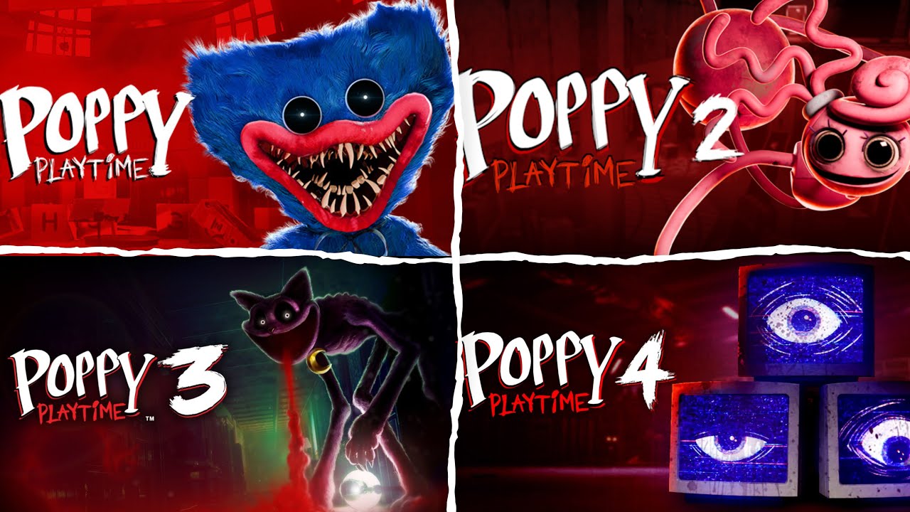 Poppy Playtime ALL Chapter 1, 2, 3, 4 - FULL Game Walkthrough NO DEATHS ...