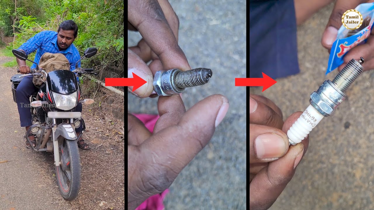 How to clean Spark plug on Bike - YouTube