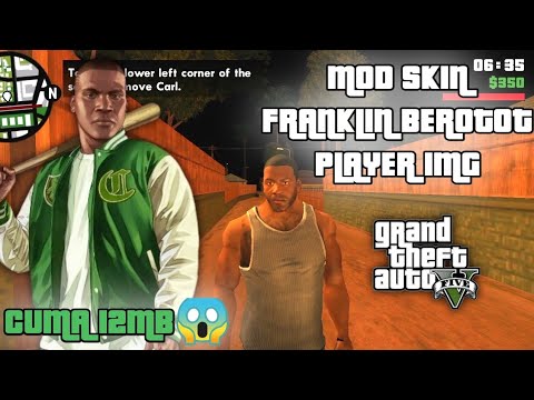 12MB😱 Mod Skin Muscle Franklin Player Img | Game Gta Sa Lite Mobile ...