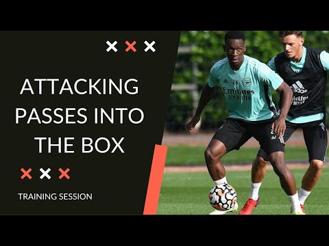 Soccer TRAINING - Attacking Passes Into the Box - YouTube