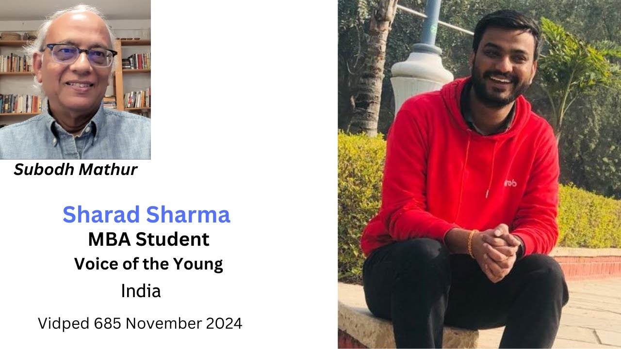 Sharad Sharma India MBA Student Voice of the Young Vidped 685 November ...