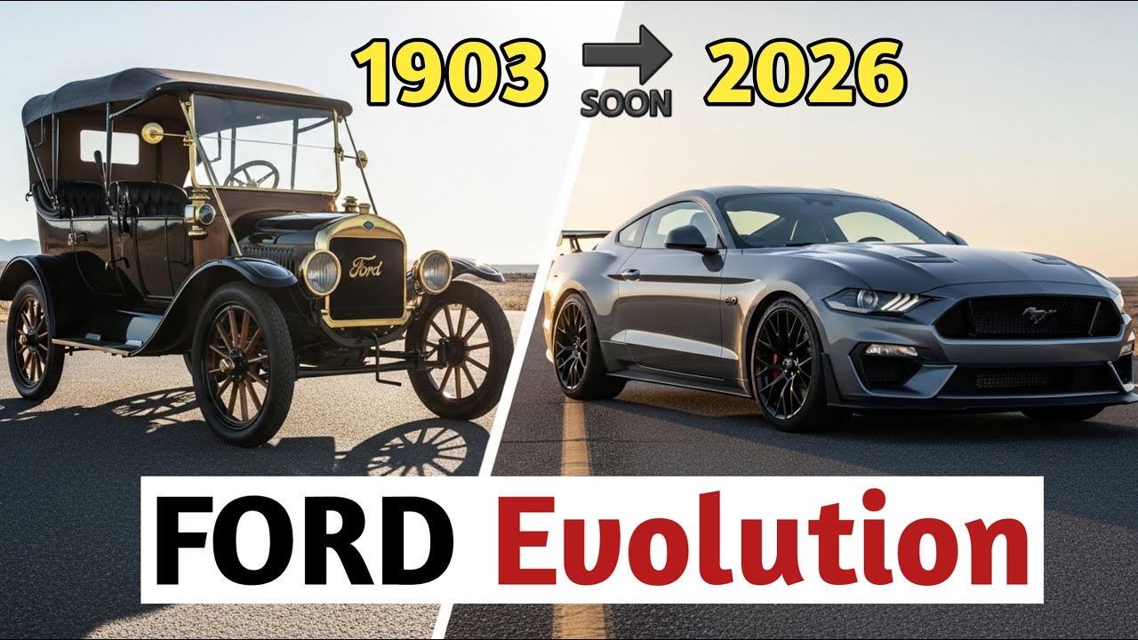 Ford Car Transformation 1903 To 2026 in 2 Minutes - YouTube