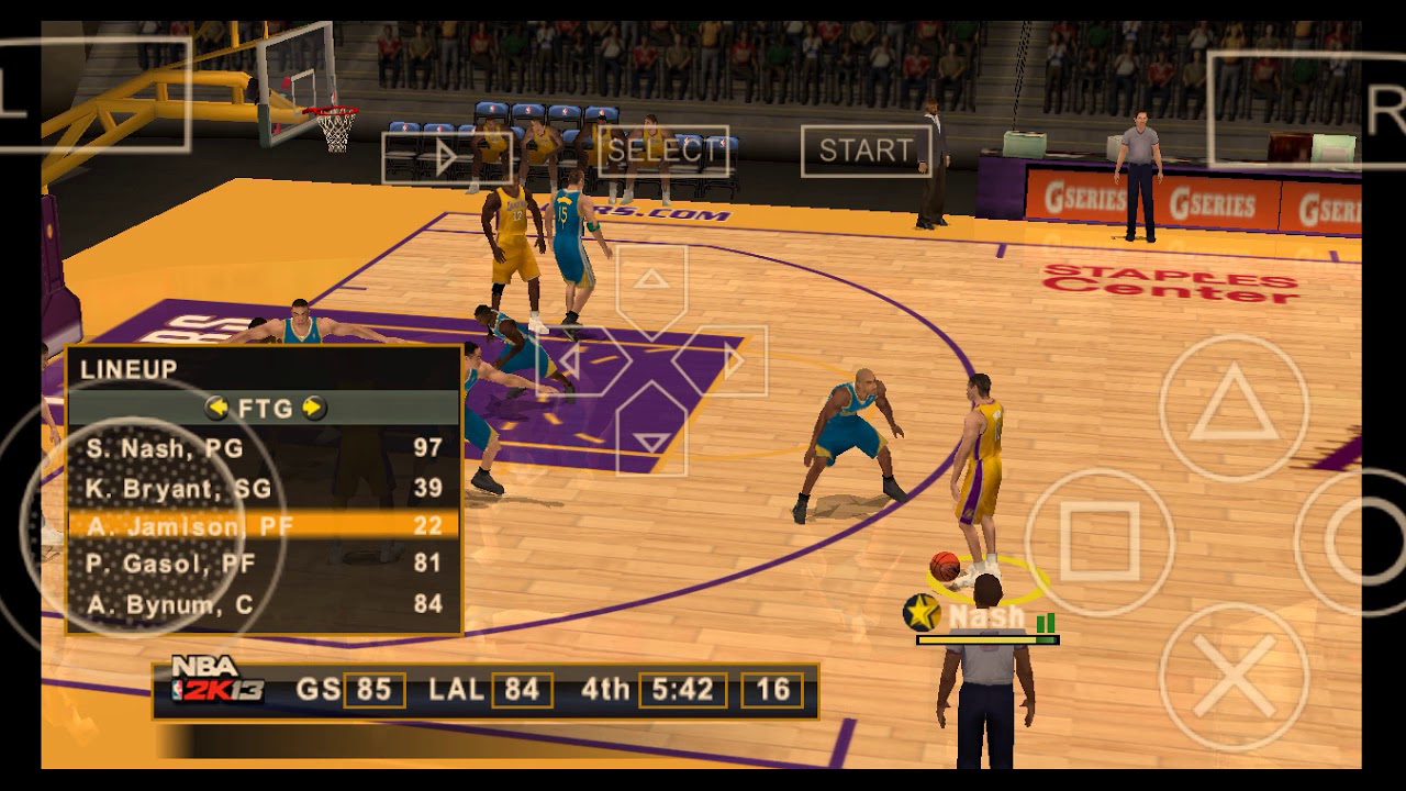 NBA 2k13 GAMEPLAY PPSSPP - YouTube