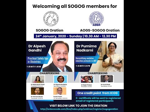SOGOG & SOGOG-AOGS Orations