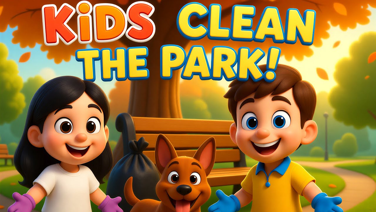 Kids Clean the Park! | Clean the Park | Clean the Park Adventure for ...