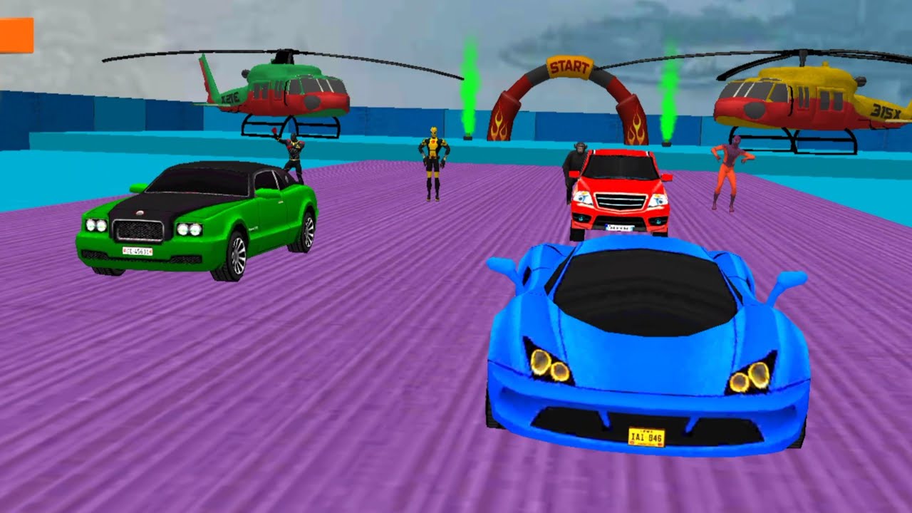 Impossible Car Stunt Simulator 3d Game #21 || Car Stunt Racing Driving ...