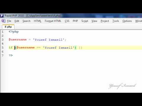 12 PHP if statement and else statement.flv - YouTube