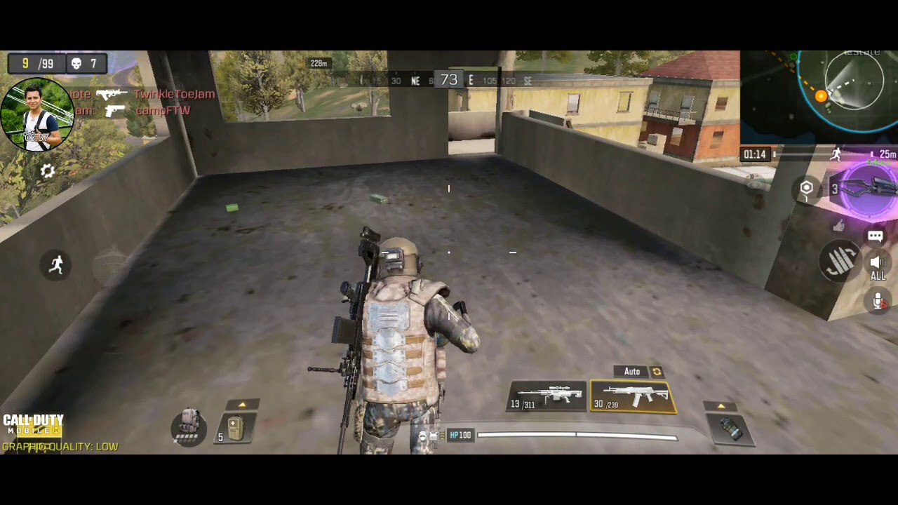 The most realistic tatical game play COD mobile battle royal - YouTube