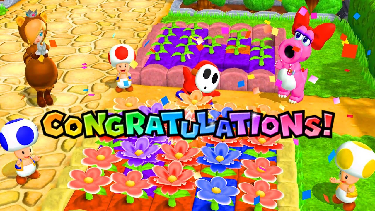 Mario Party 9 Garden Battle - Birdo vs Toad vs Shy Guy vs Rosalina ...