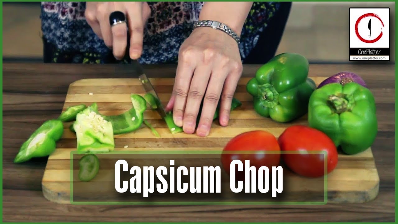 Capsicum Chop | Quick and Easy Hack | Kitchen Hacks | One Platter ...