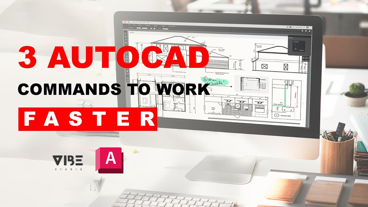 3 AutoCAD Commands to Work Faster - YouTube