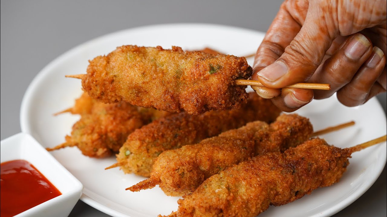 Chicken Kati Kebab Recipe | Chicken Snacks Recipe | Stick Kabab Recipe ...
