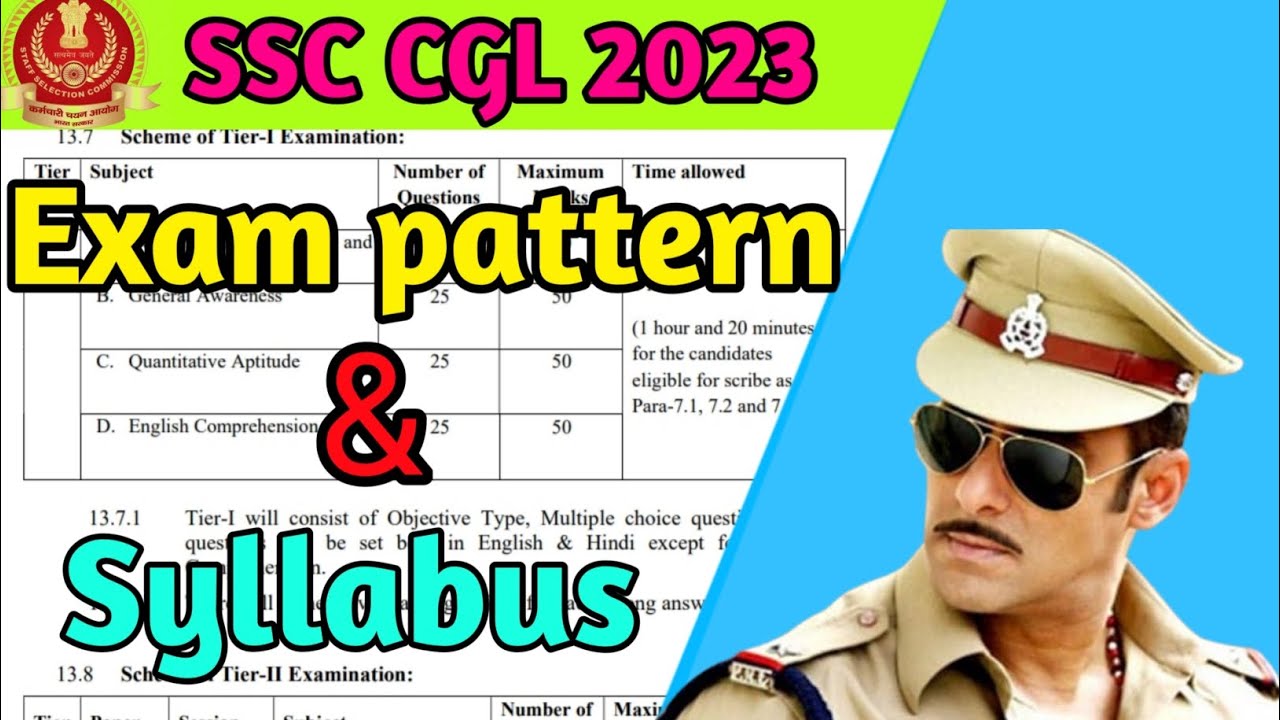 SSC CGL Exam pattern & Syllabus 2023 | CGL syllabus 2023 | CGL ...